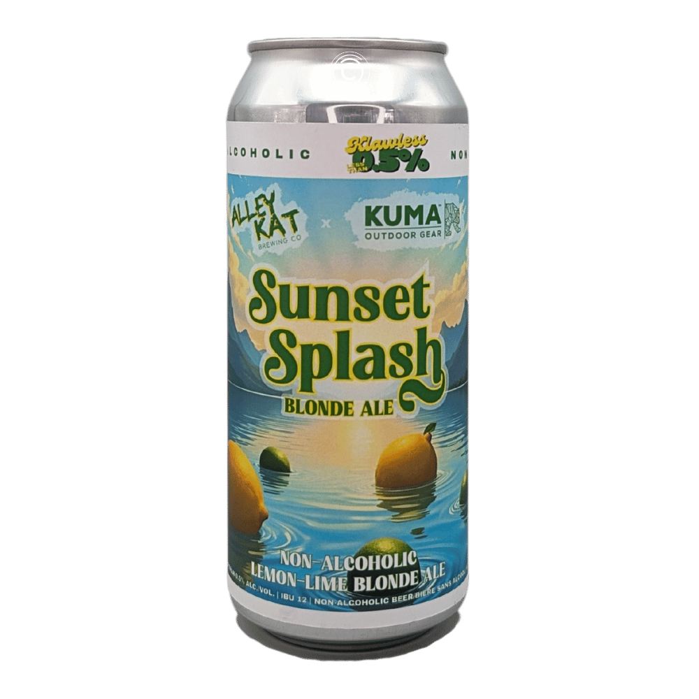 Alley Kat Brewing Sunset Splash Lemon Lime Blonde Ale Non-Alcoholic ...