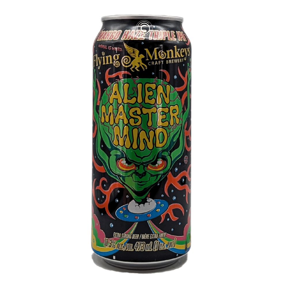 Flying Monkeys Craft Brewery Alien Mastermind Mango Haze Triple IPA ...