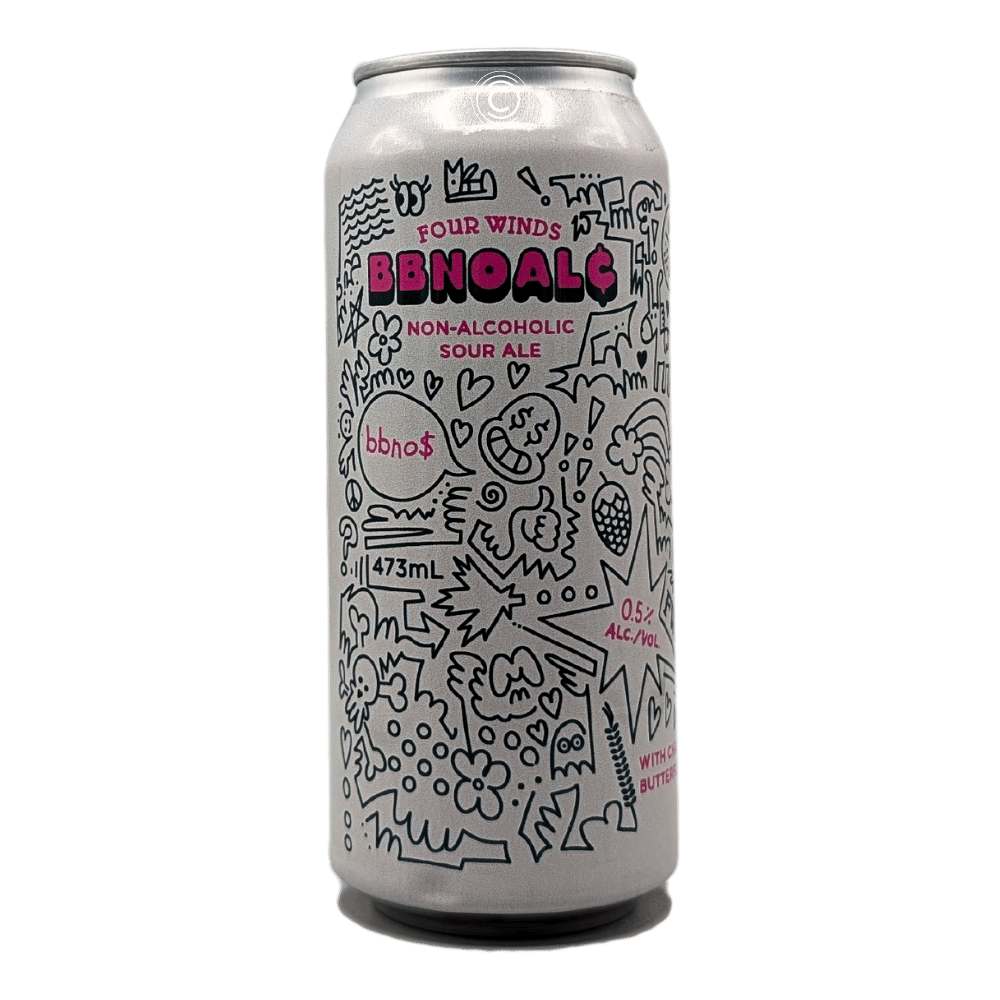 Four Winds Brewing Co. BBNOALC (BBNO$ Collab) Non-Alcoholic Sour ...