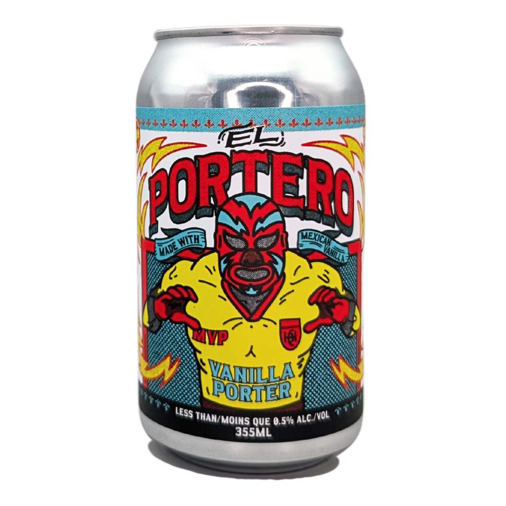 Harmon's Non-Alc Craft Brewing El Portero Non-Alcoholic Vanilla Porter ...