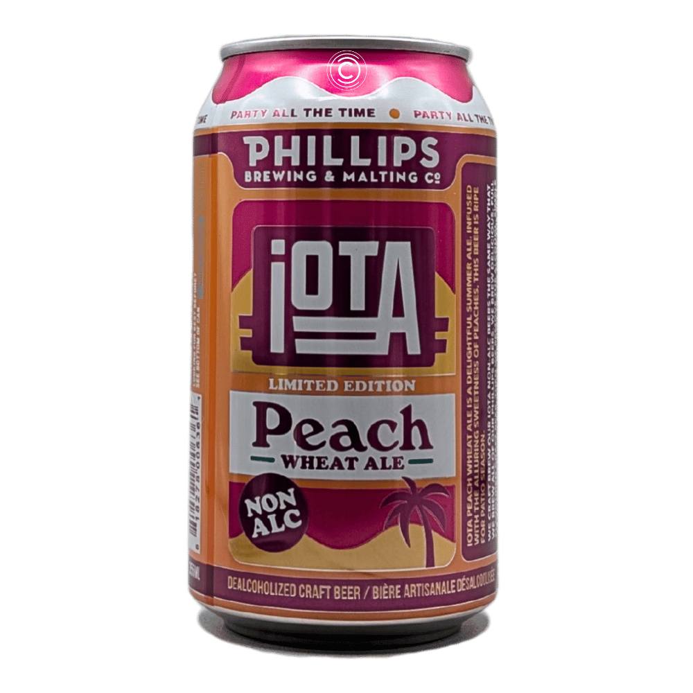 Phillips Brewing iOTA Peach Wheat Ale Non-Alcoholic – Collective - A ...