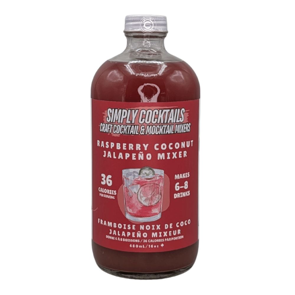 Simply Cocktails Inc. Raspberry Coconut Jalapeno Mixer Non-Alcoholic ...