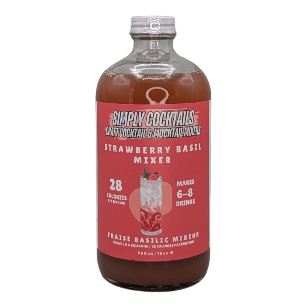 Simply Cocktails Inc. Strawberry Basil Mixer Non-Alcoholic – Collective ...