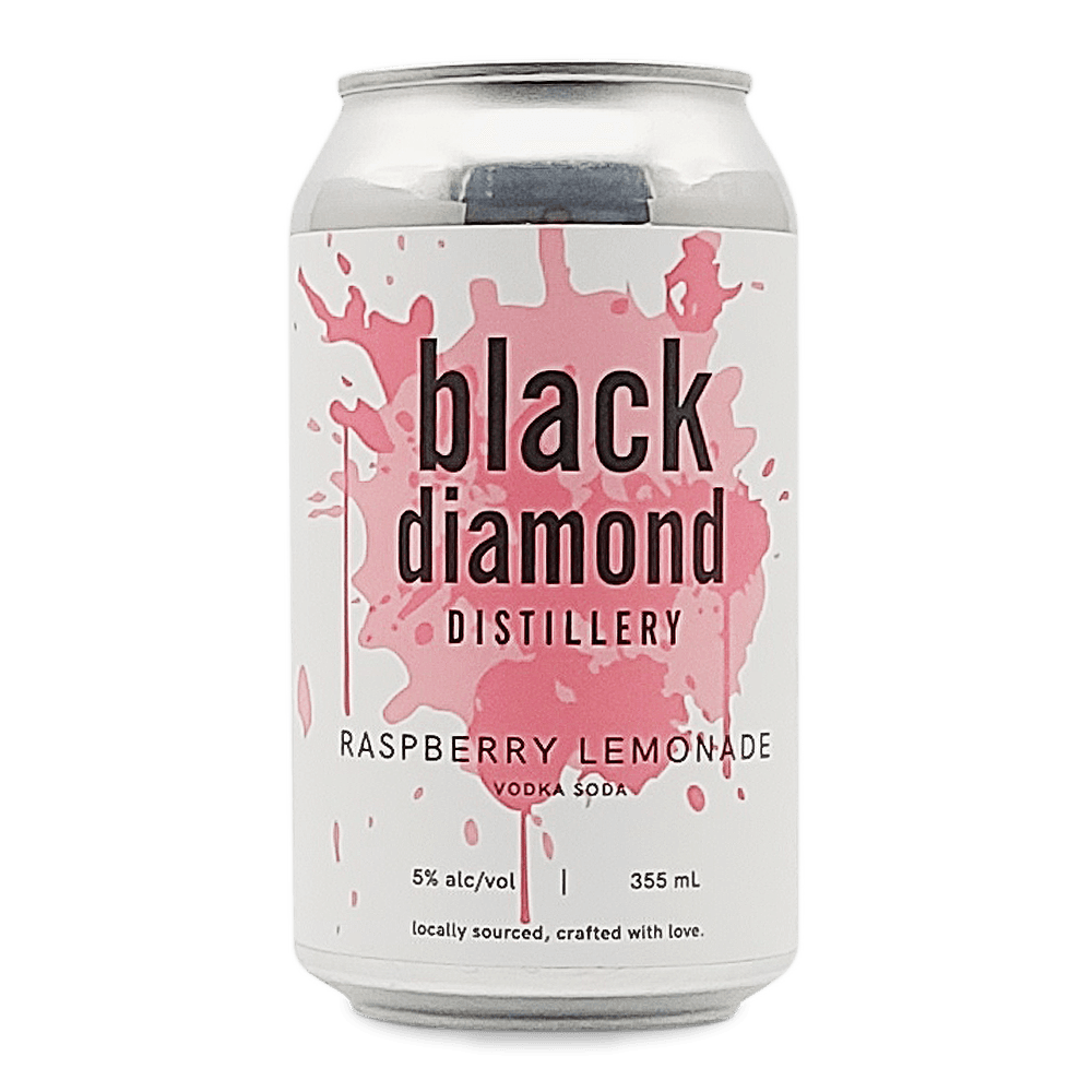 Black Diamond Distillery Raspberry Lemonade Vodka Soda Cocktail ...