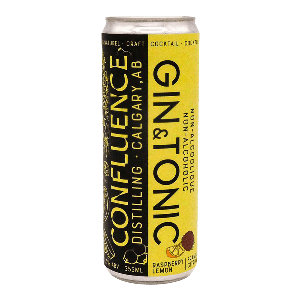 Confluence Raspberry & Lemon "Gin & Tonic" Non-Alcoholic Cocktail ...